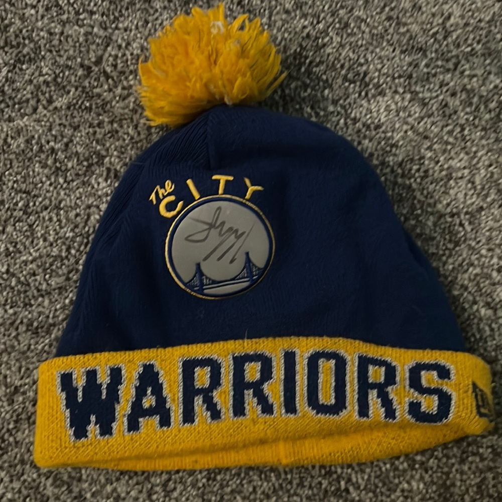 Auto Graphed Klay Thompson Warriors Hat - Gem